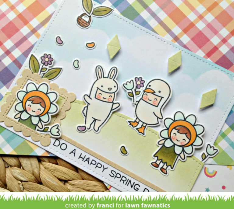 Franci's Happy Spring Card - Lawn Fawnatics